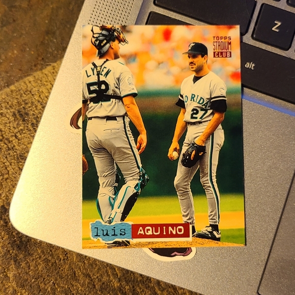 Other | Luis Aquino Baseball Card | Poshmark